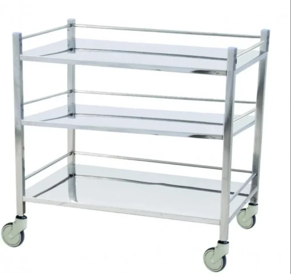 Instrument Trolley 3 Shelves - riyomeditech